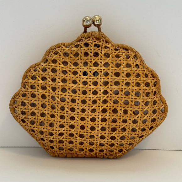 Serpui | Bags | Serpui Wicker Shell Bag Clutch | Poshmark